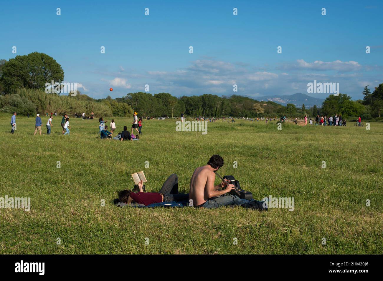 Rome, Italy 01/05/2014: Caffarella park. © Andrea Sabbadini Stock Photo ...