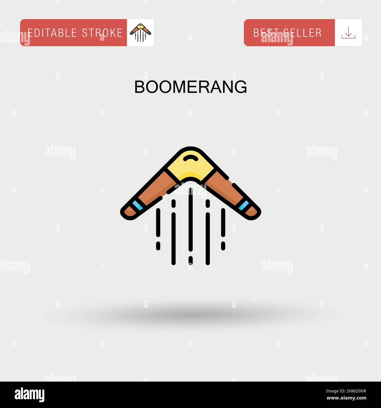 Boomerang black symbol hi-res stock photography and images - Alamy