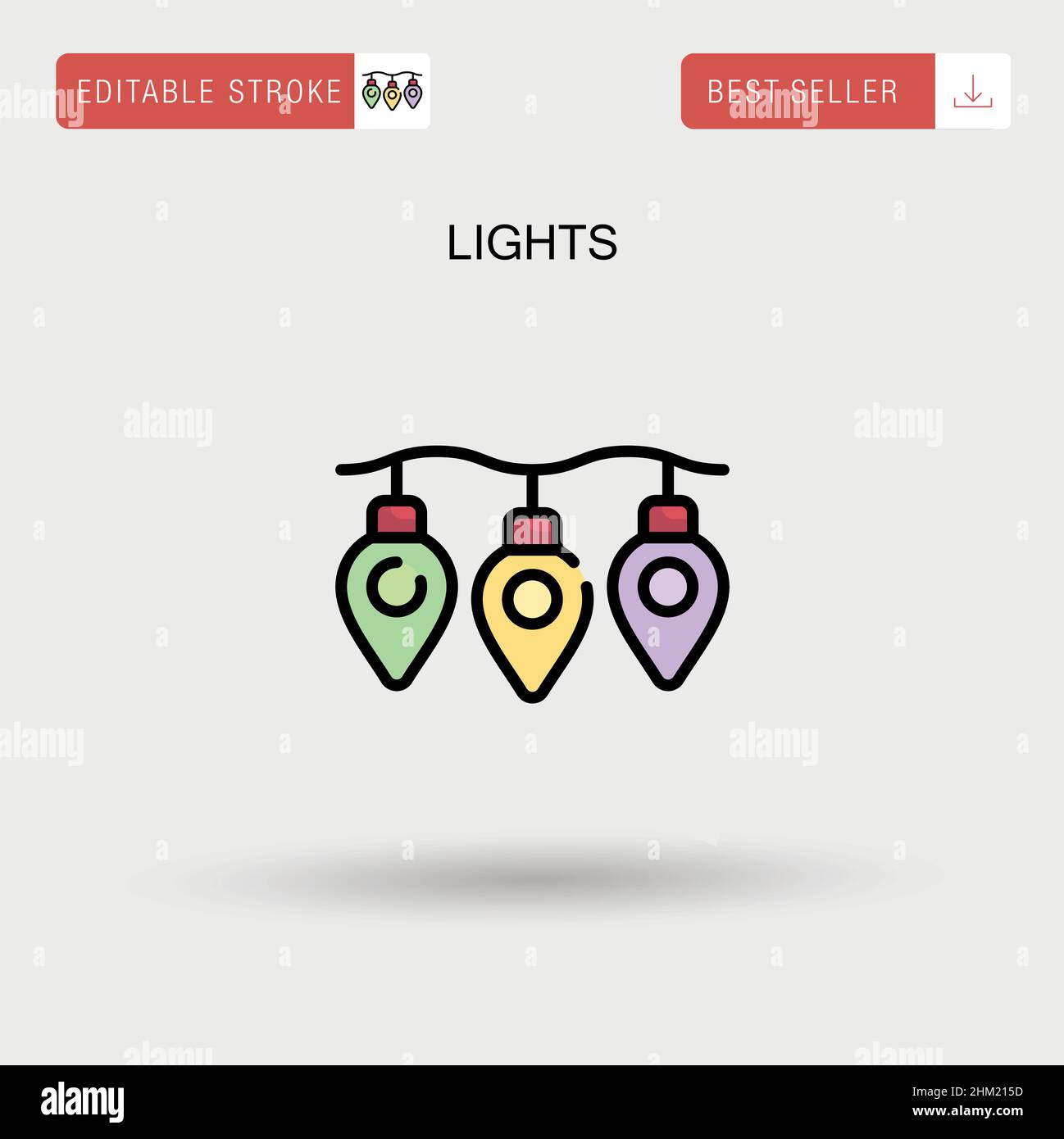 Lights Simple vector icon Stock Vector Image & Art - Alamy