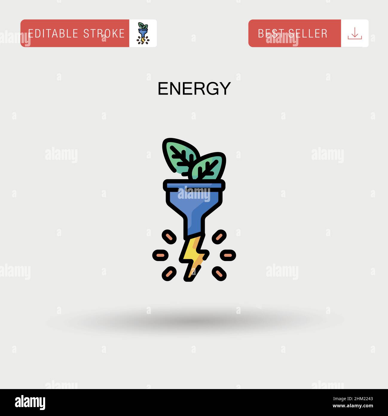 Energy Simple vector icon Stock Vector Image & Art - Alamy