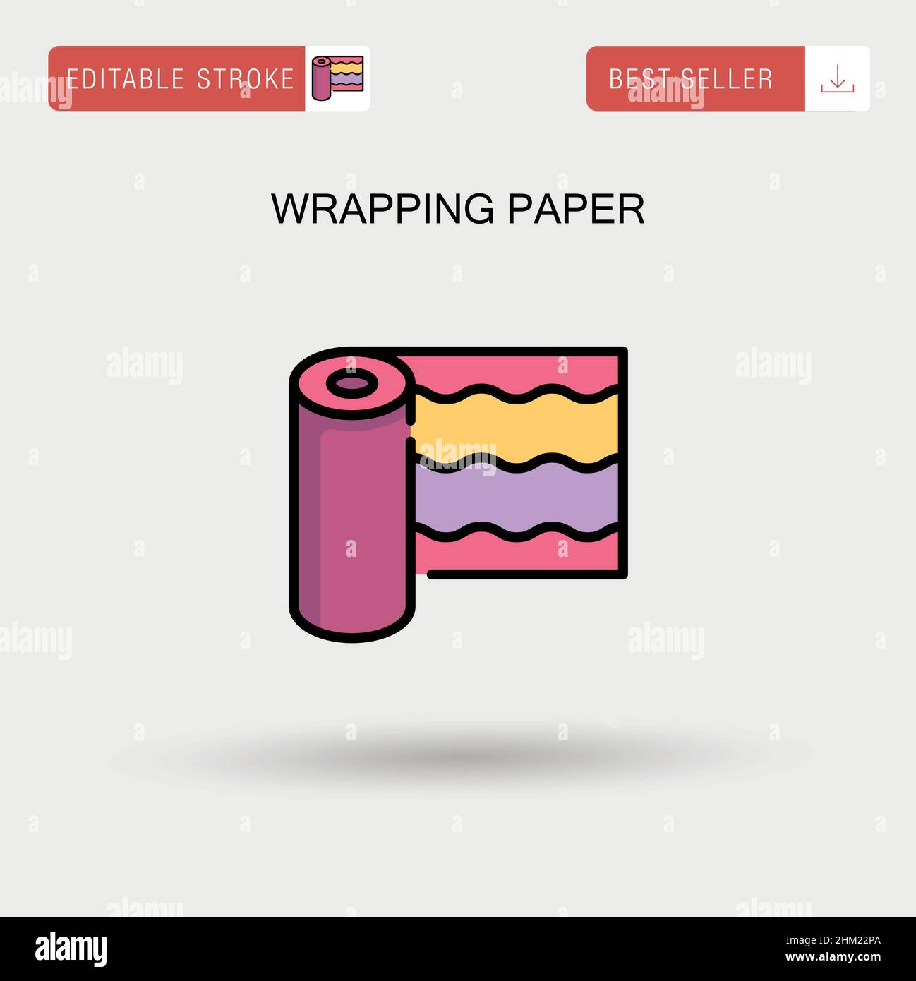 Wrapping paper Simple vector icon Stock Vector Image & Art - Alamy