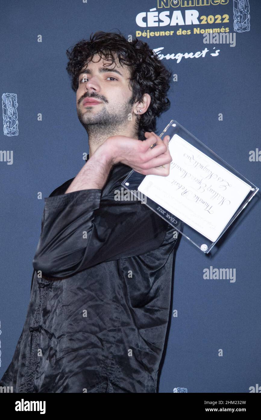 Thimotee Robart attending the Cesar 2022 Nomines Lunch at Le Fouquet's ...