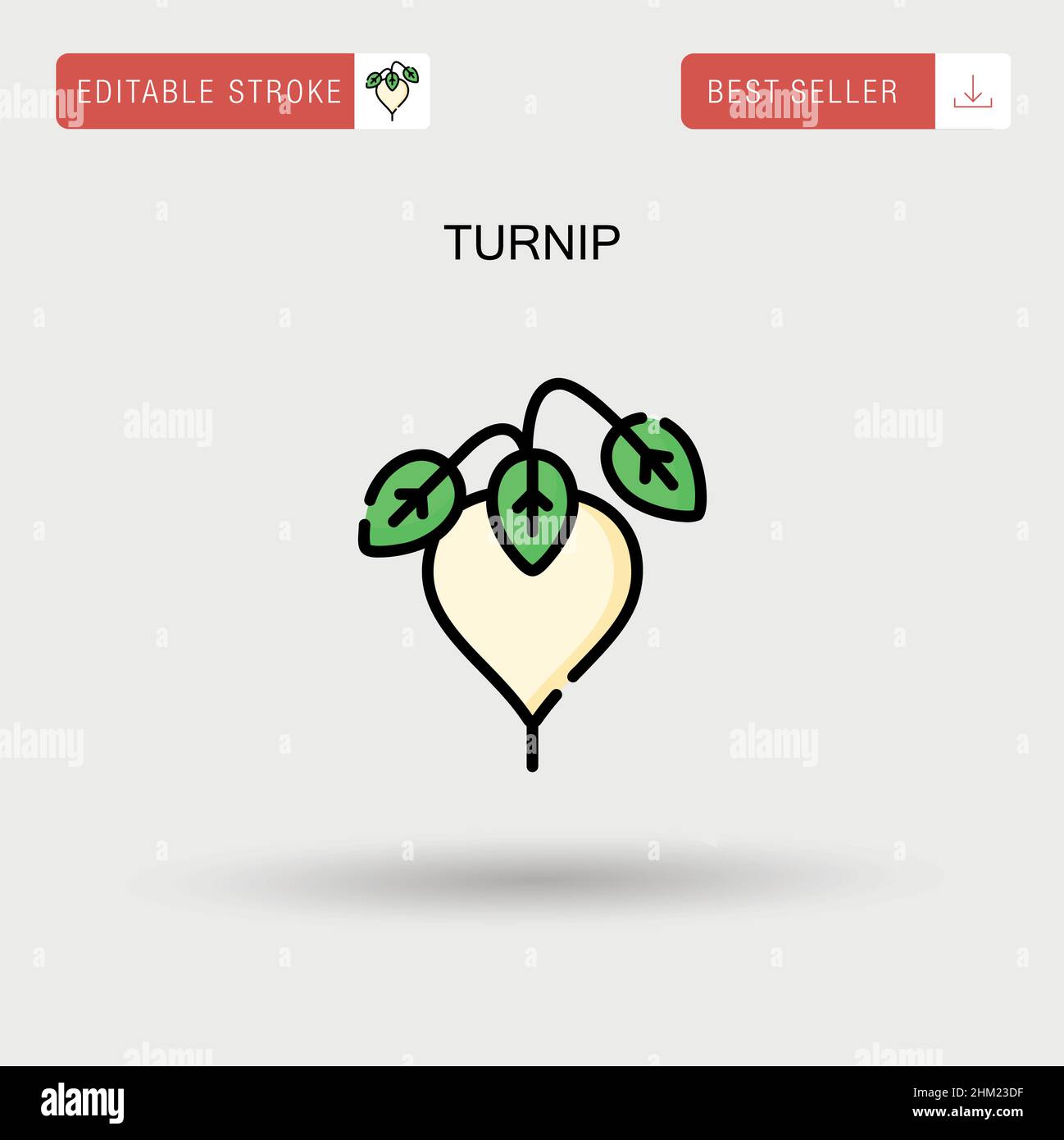 Turnip salad Stock Vector Images - Alamy