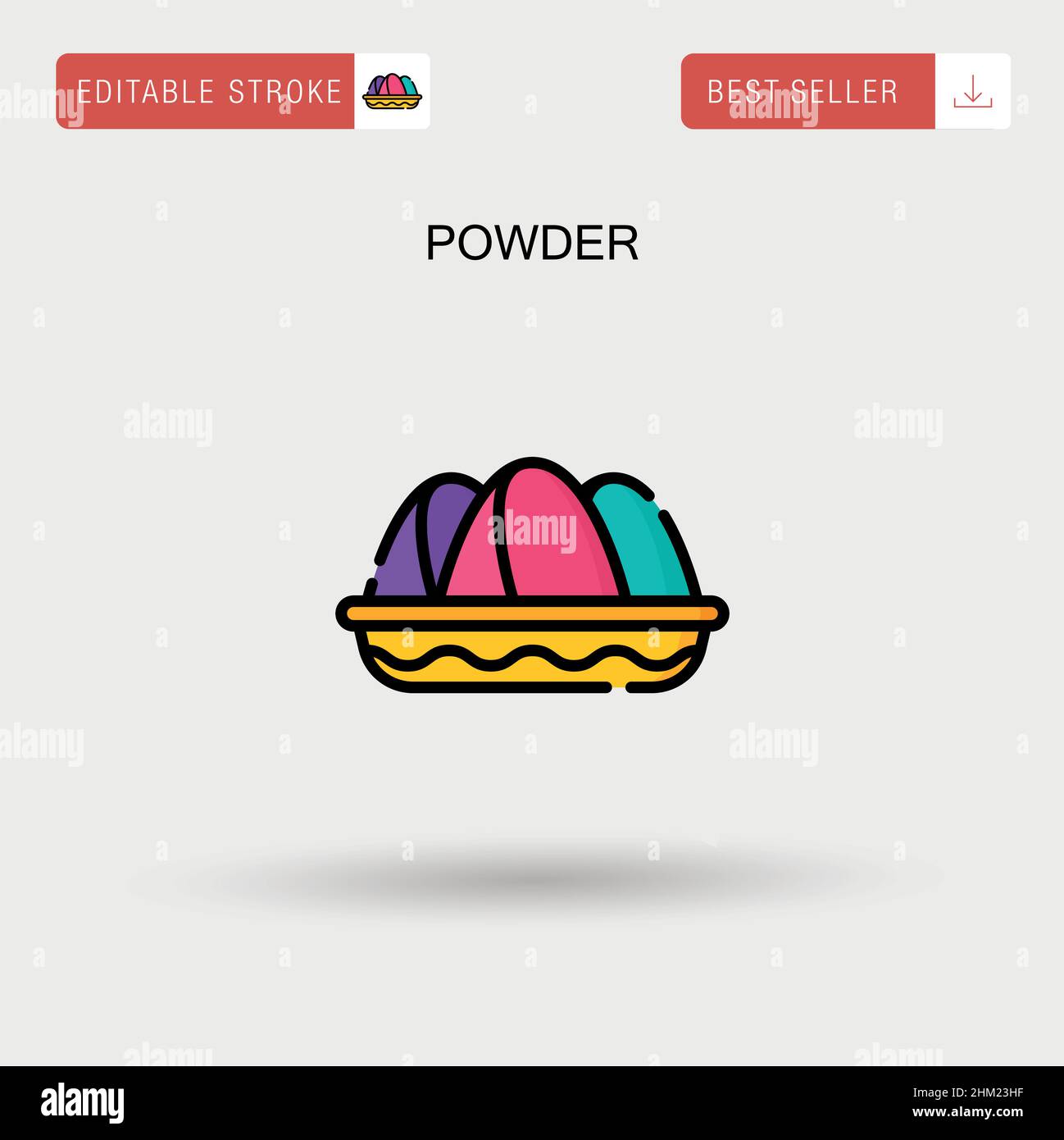 Powder Simple vector icon Stock Vector Image & Art - Alamy