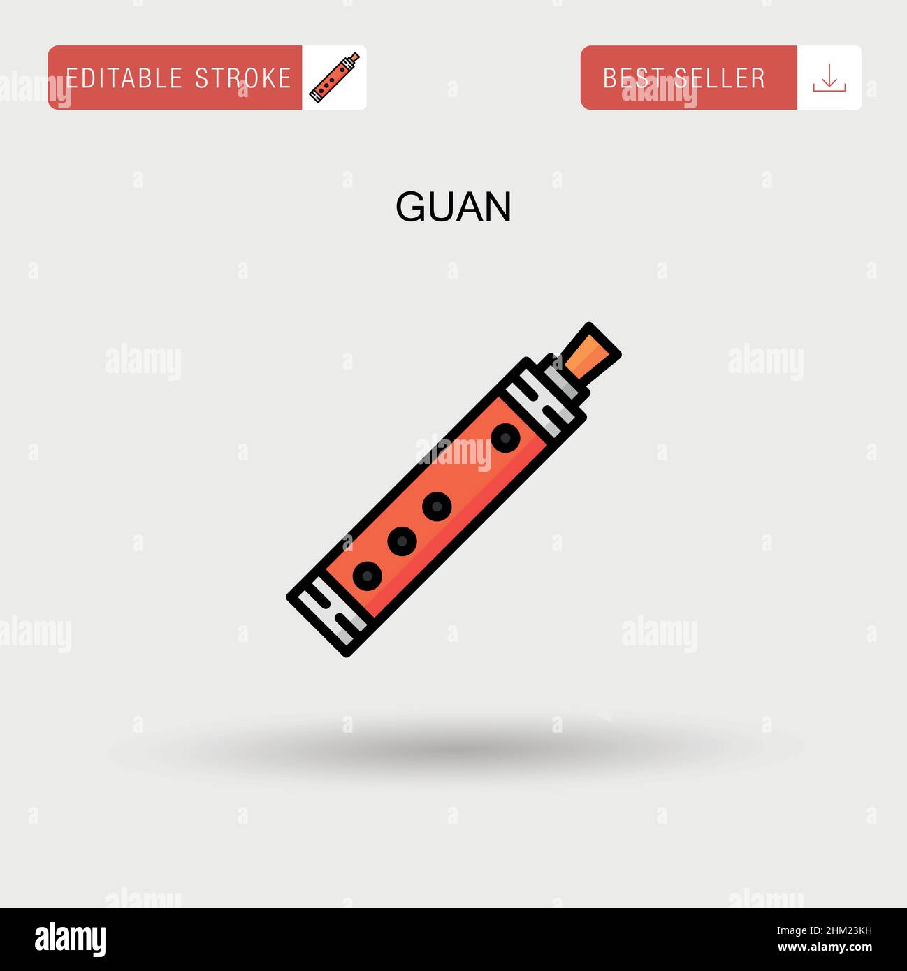 Guan Simple vector icon Stock Vector Image & Art - Alamy