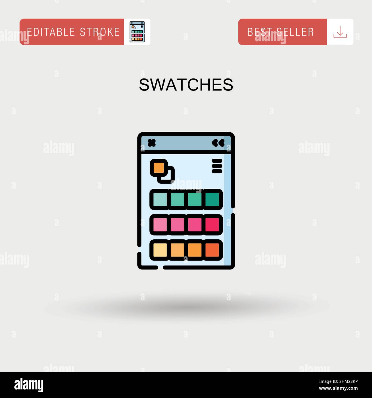 Swatches Simple vector icon Stock Vector Image & Art - Alamy