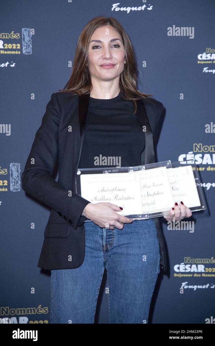 Audrey Diwan attending the Cesar 2022 Nomines Lunch at Le Fouquet's ...