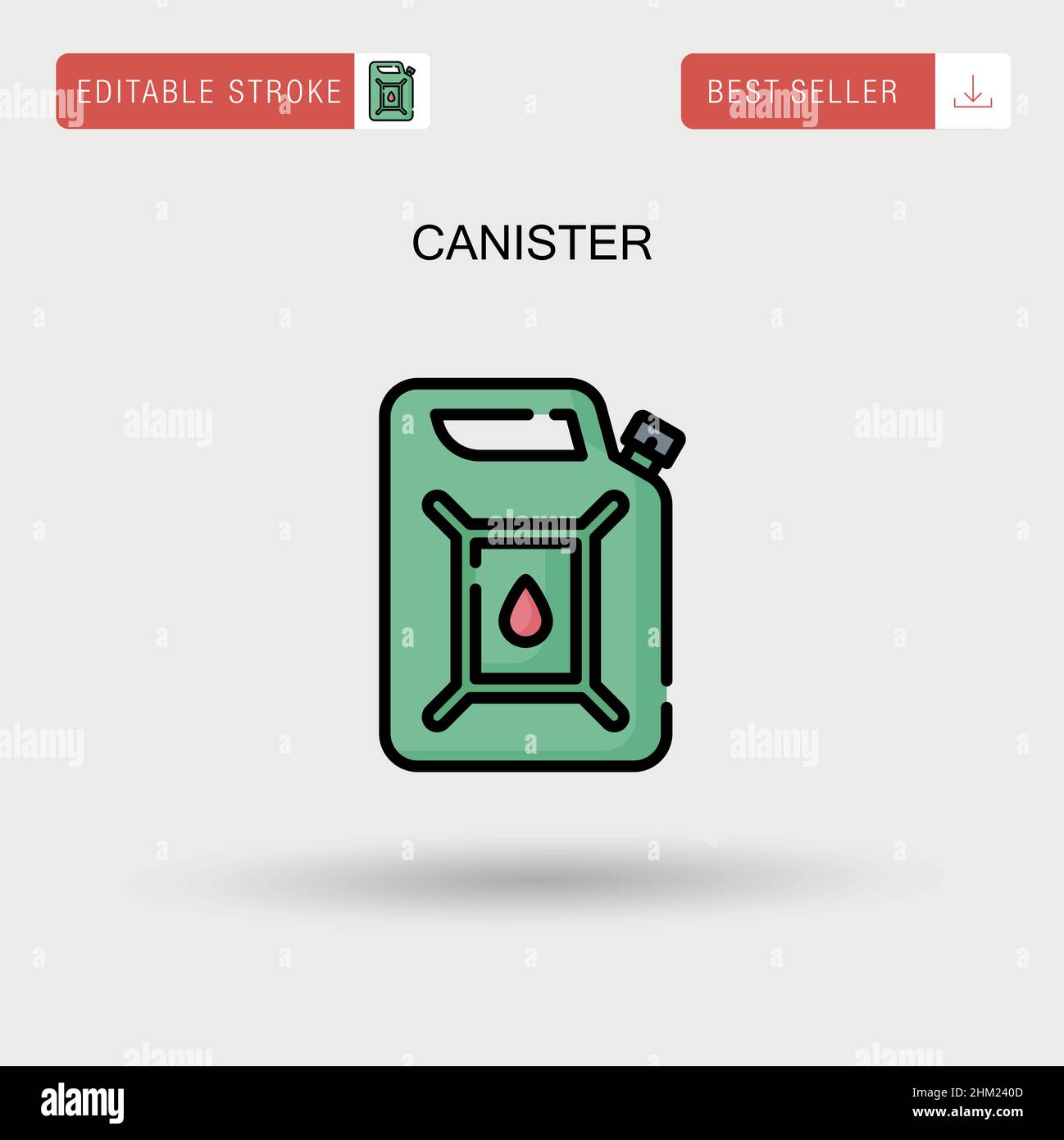 Canister Simple Vector Icon Stock Vector Image And Art Alamy