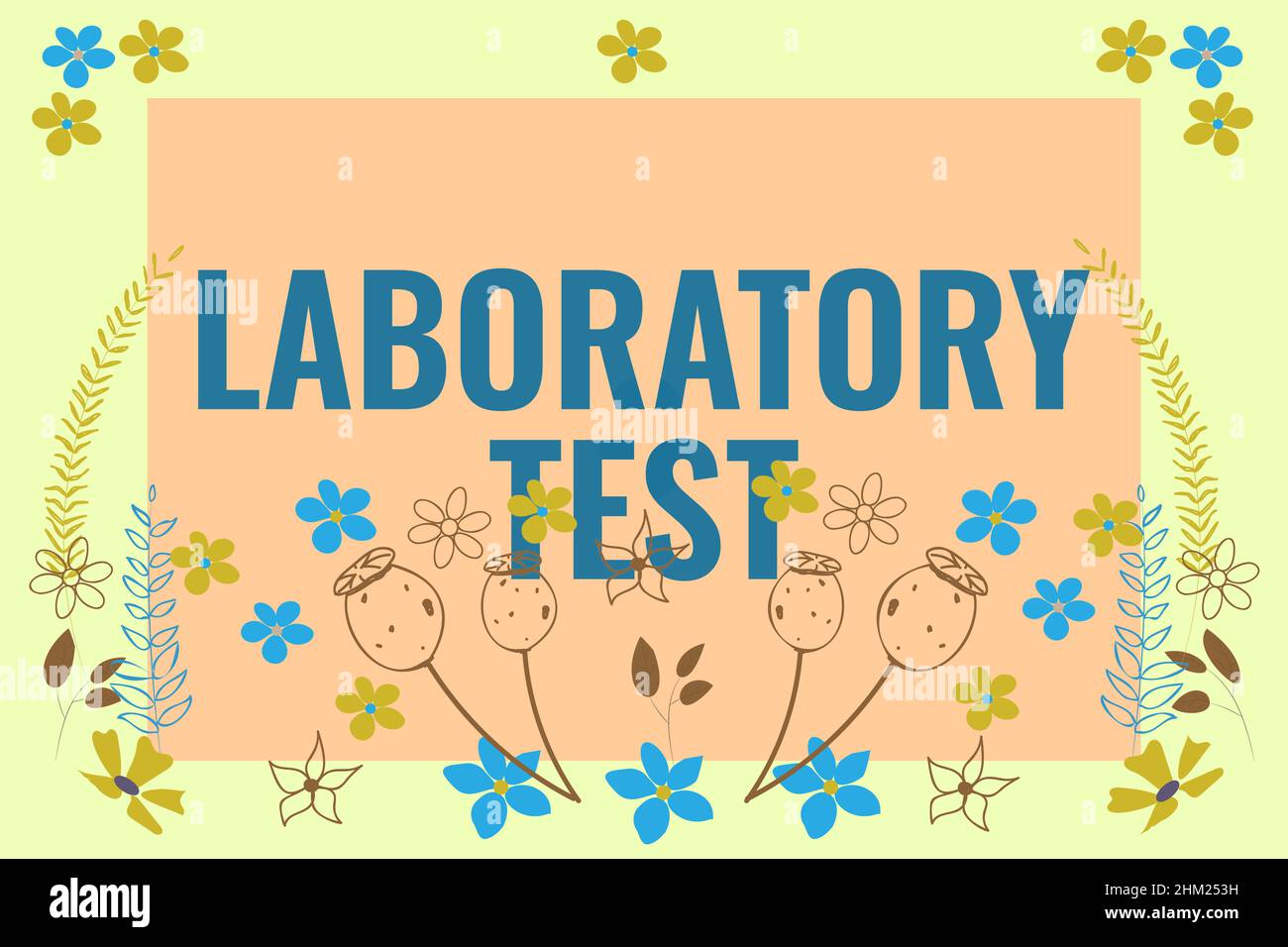 Text sign showing Laboratory Test. Business showcase Determination of a ...