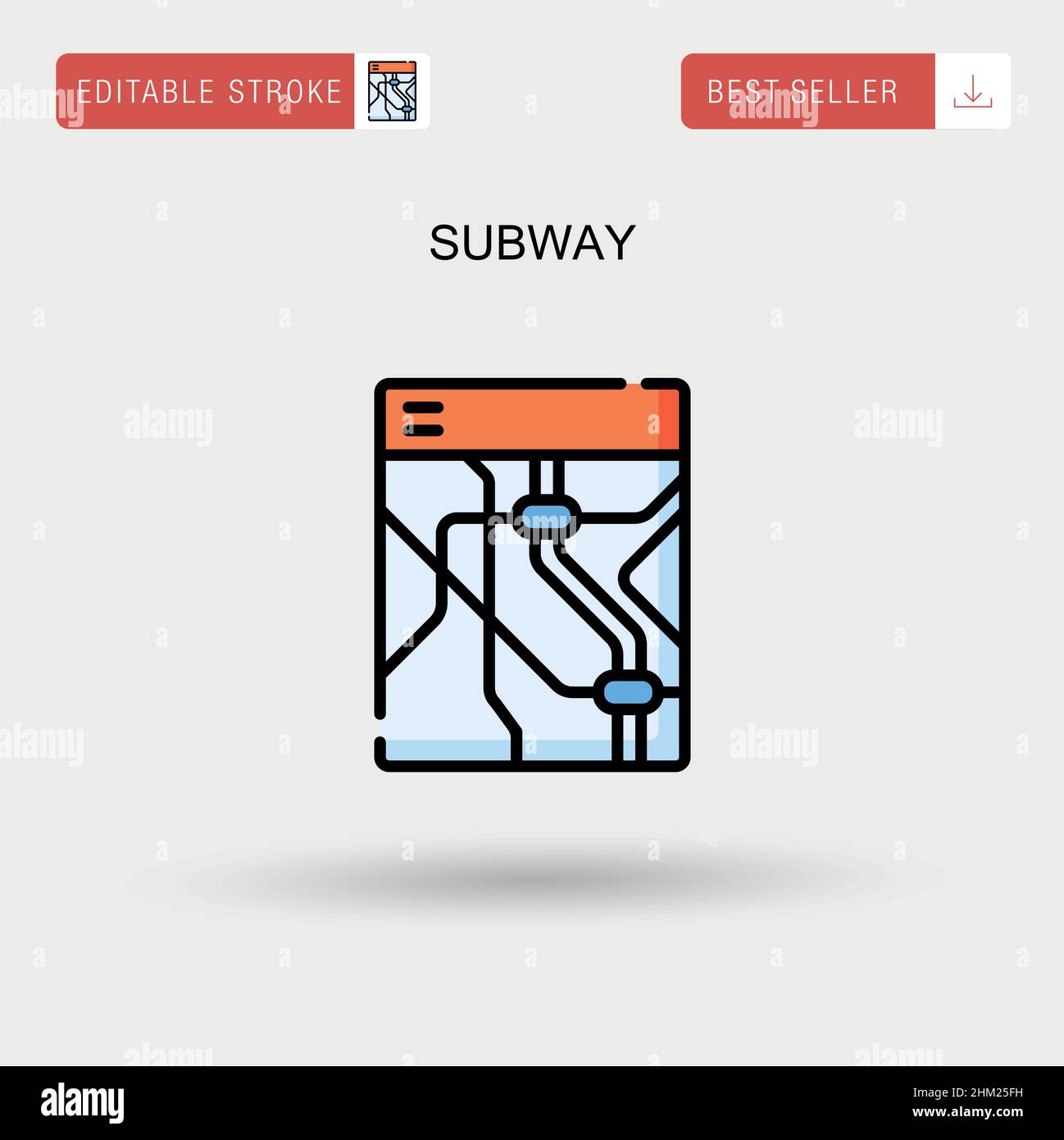 Subway Simple vector icon Stock Vector Image & Art - Alamy