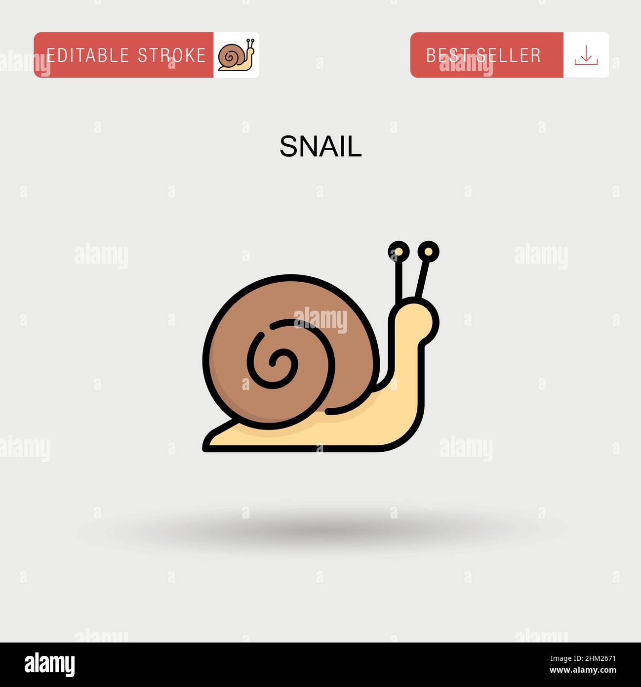 White garden snail Stock Vector Images - Alamy