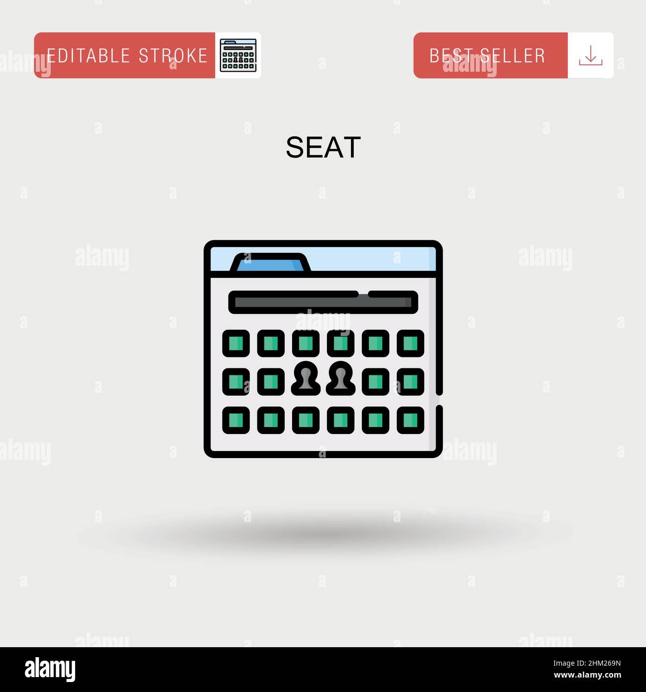 Seat Plane Stock Vector Images - Alamy