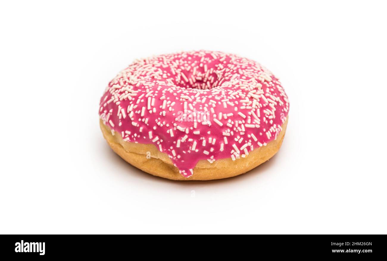 pink doughnut isolated Stock Photo - Alamy