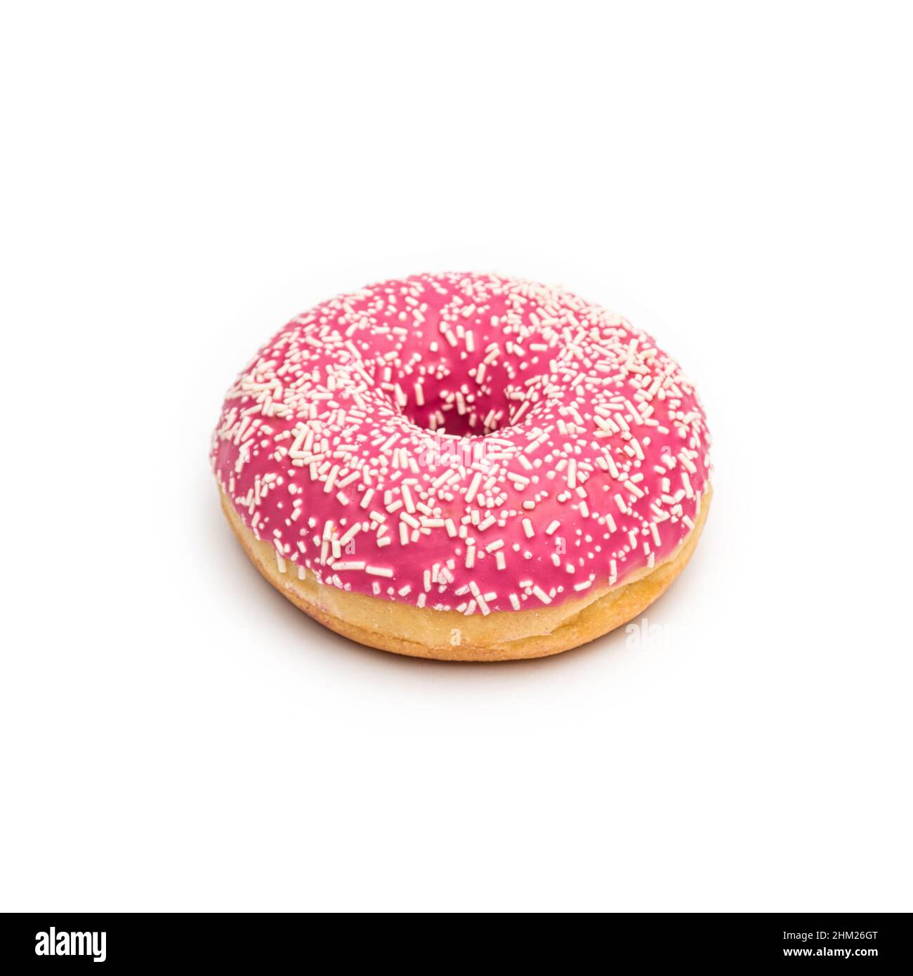 Pink donut with sprinkles hi-res stock photography and images - Alamy