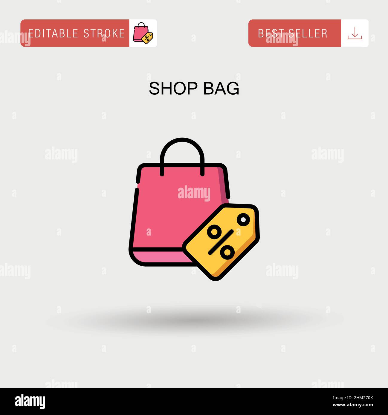Bag shop Stock Vector Images - Alamy