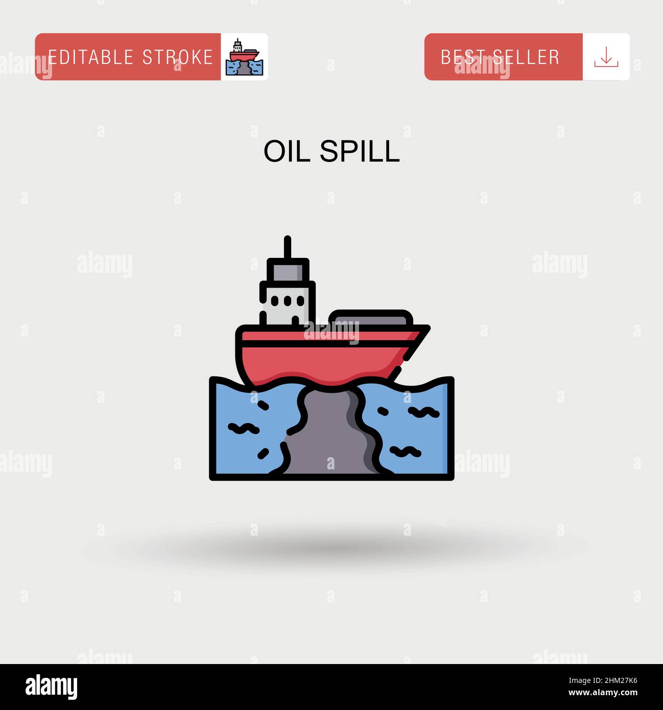 Oil spill cleanup Stock Vector Images - Alamy