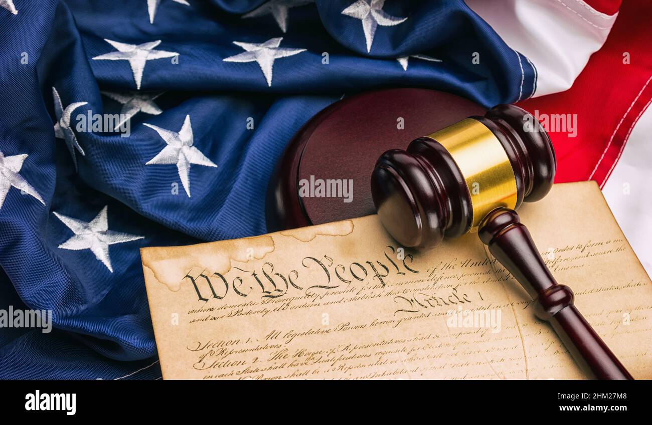 The Constitution We The People And American Flag We The People, United