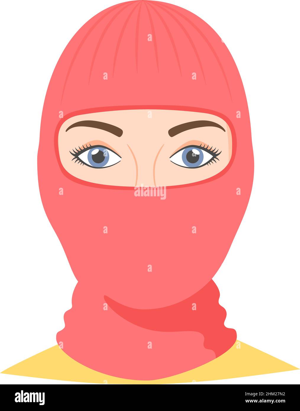 Woman wearing balaclava Stock Vector Images - Alamy