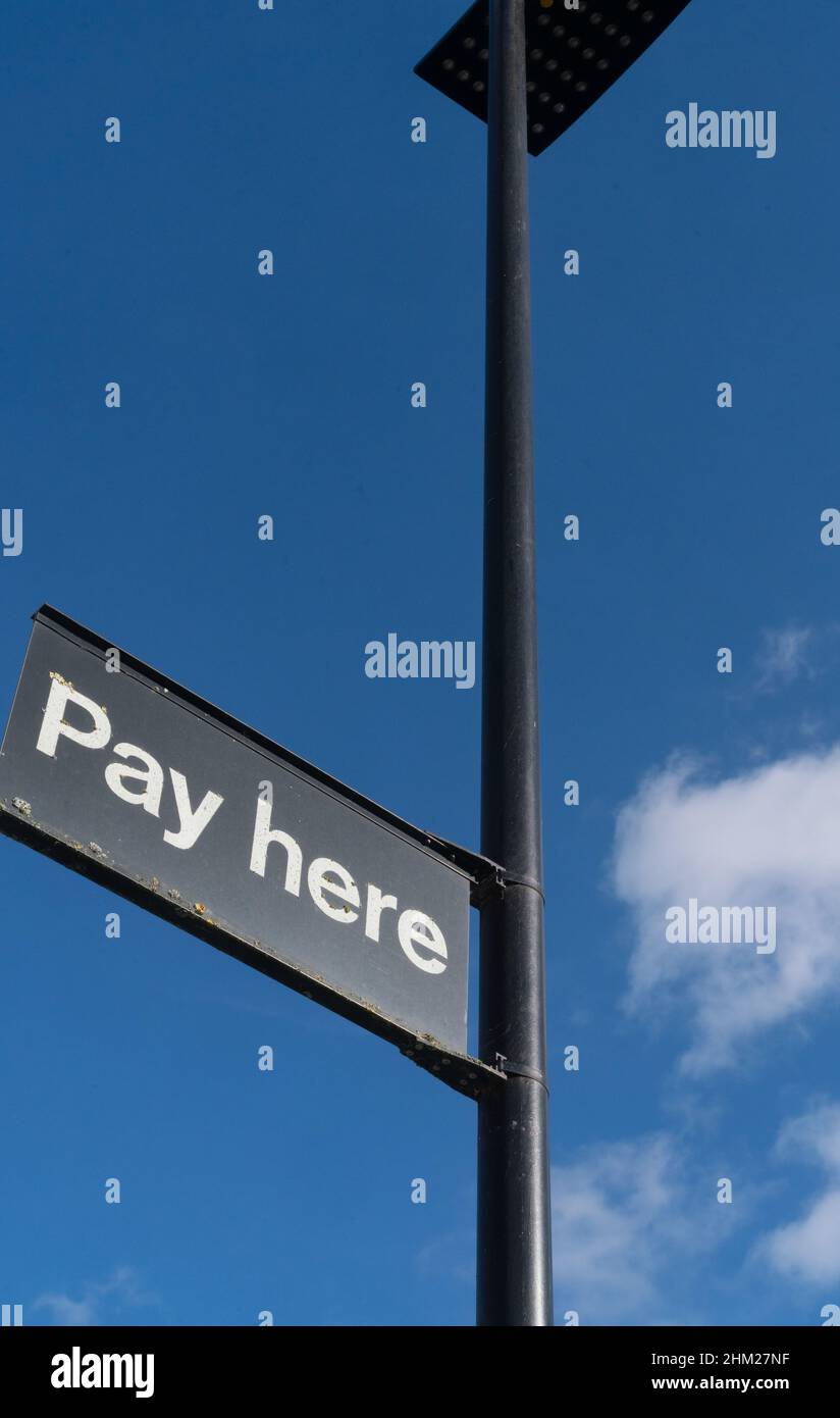 Car as signage hi-res stock photography and images - Alamy