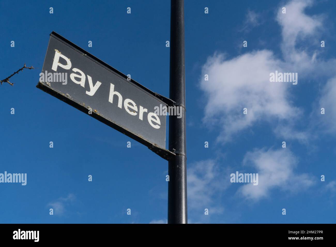 Car as signage hi-res stock photography and images - Alamy