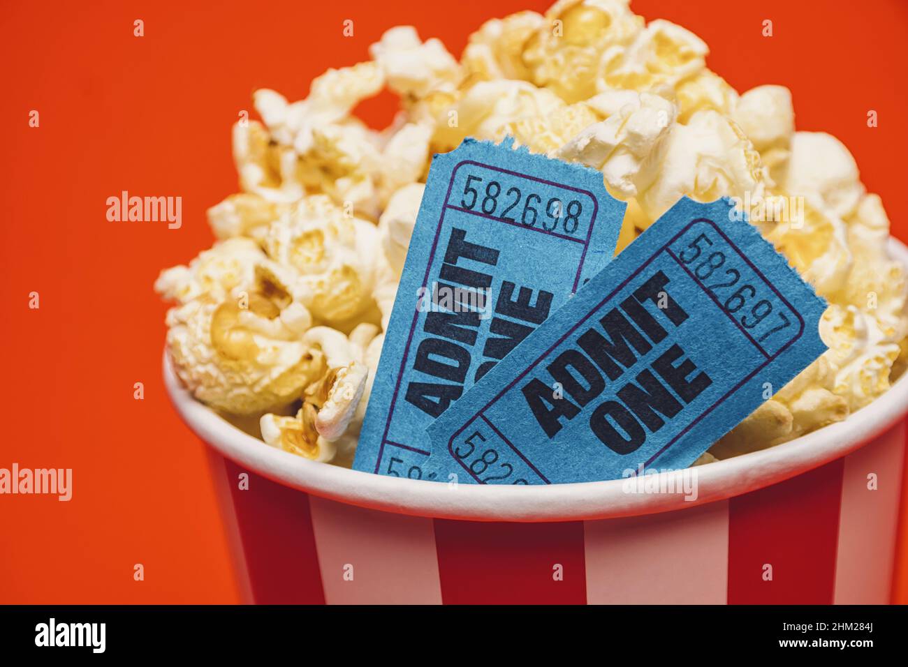 Pop corn cinema tickets hi-res stock photography and images - Alamy