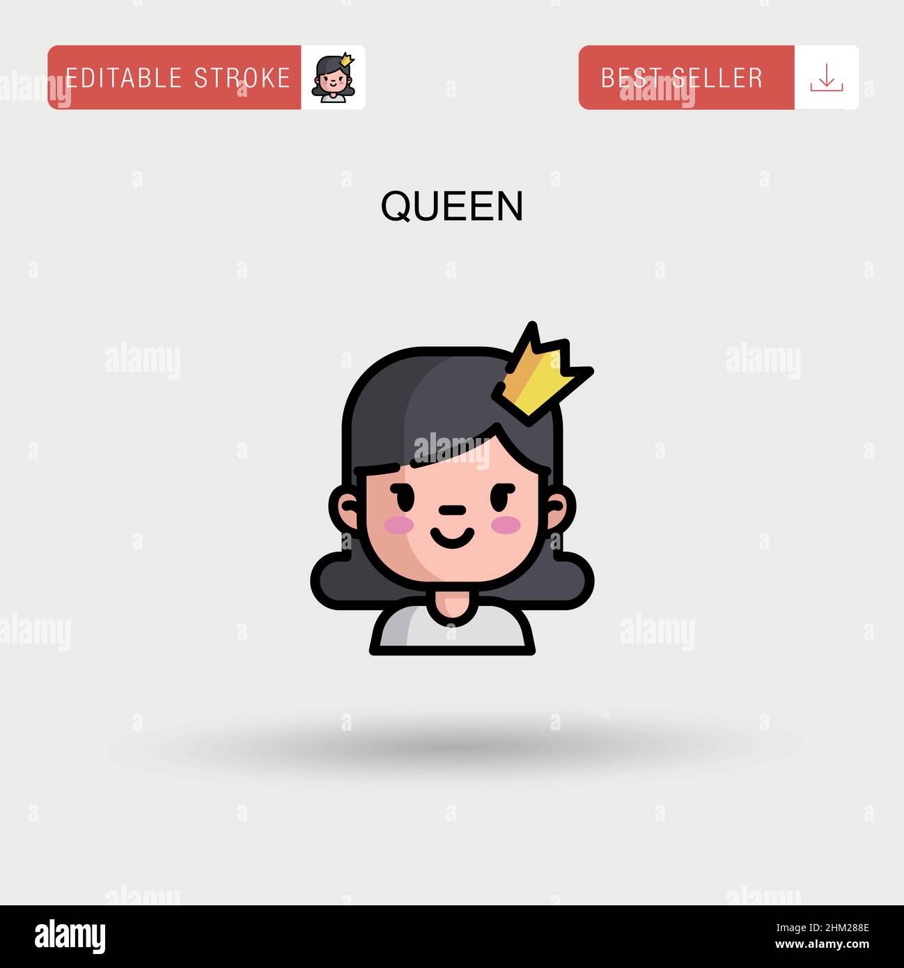 Black king and queen Stock Vector Images - Alamy