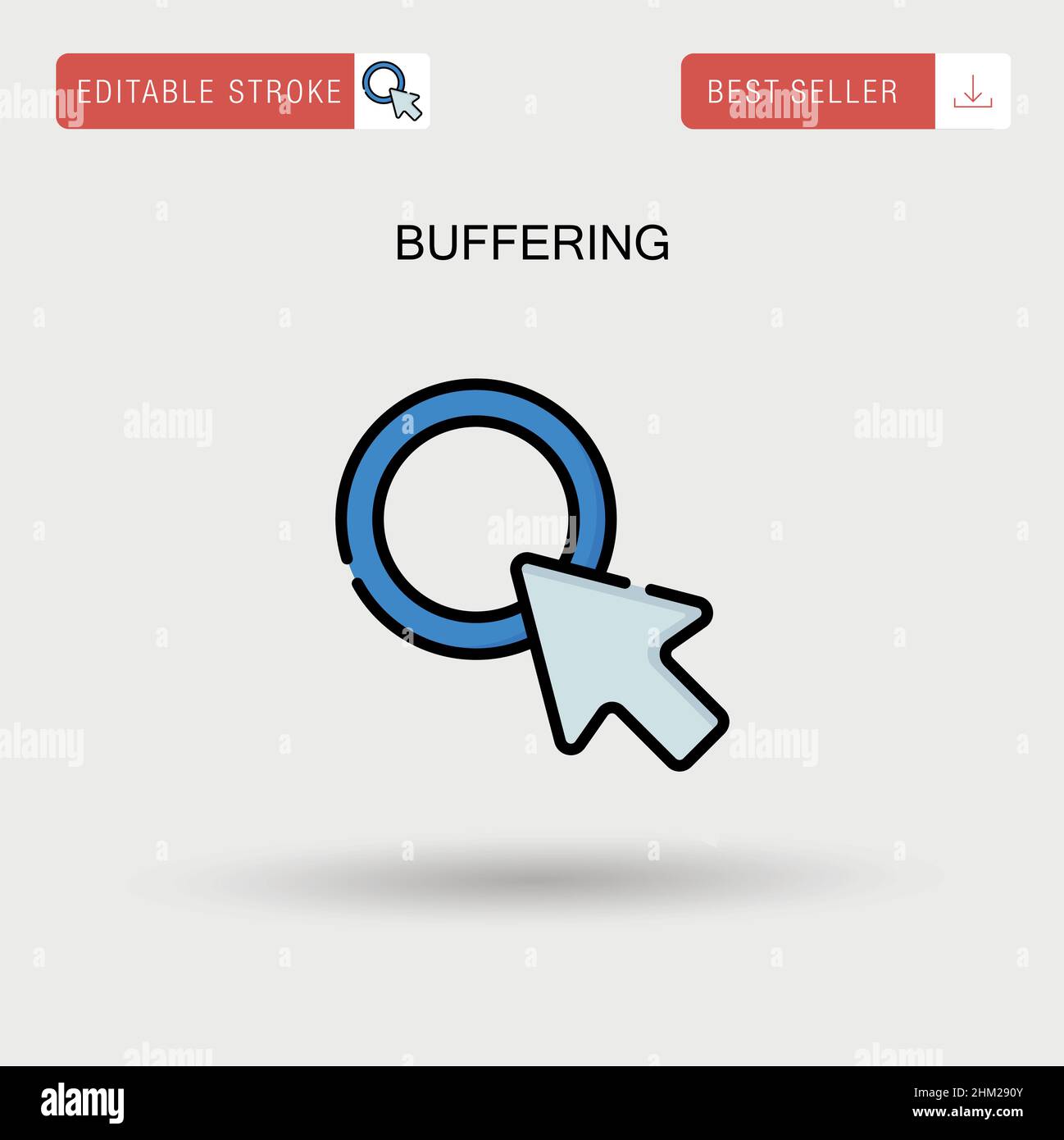 Buffering Simple vector icon Stock Vector Image & Art - Alamy