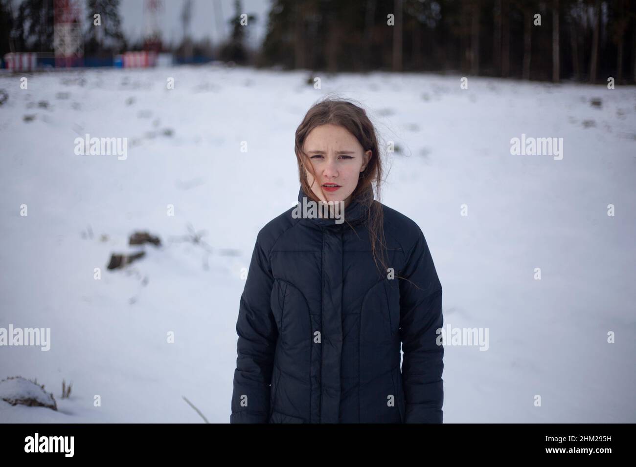 Beautiful model posing in hi-res stock photography and images - Alamy