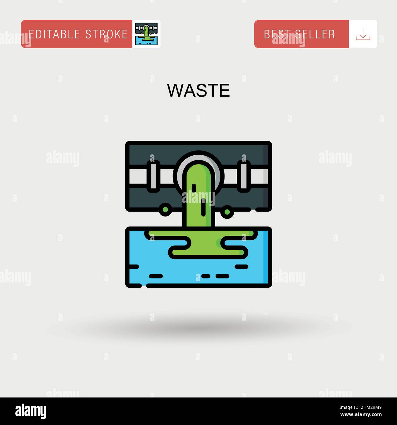 Waste Simple vector icon Stock Vector Image & Art - Alamy