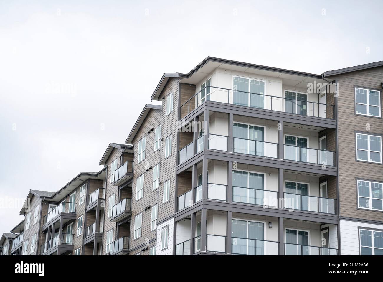 Large apartment complex buildings at Tacoma in Washington Stock Photo ...