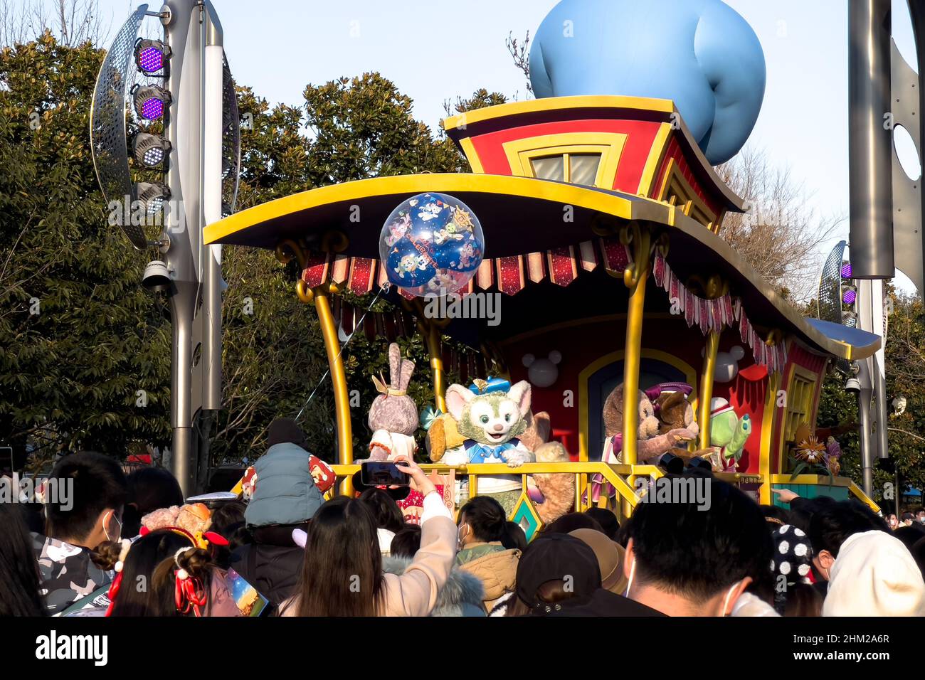 SHANGHAI, CHINA - FEBRUARY 4, 2022 - A view of Disneyland during the ...