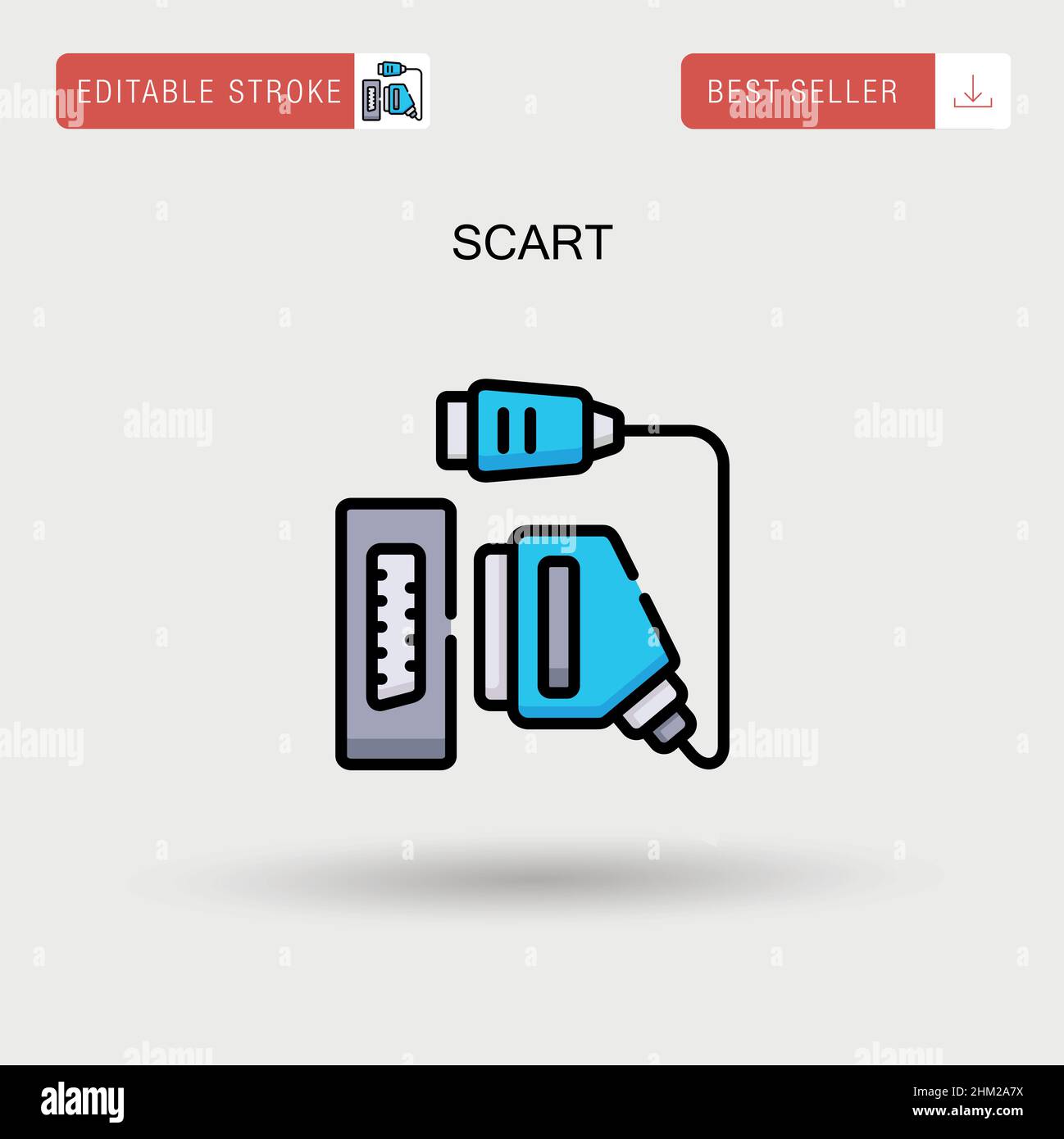 Tv scart connection Stock Vector Images - Alamy