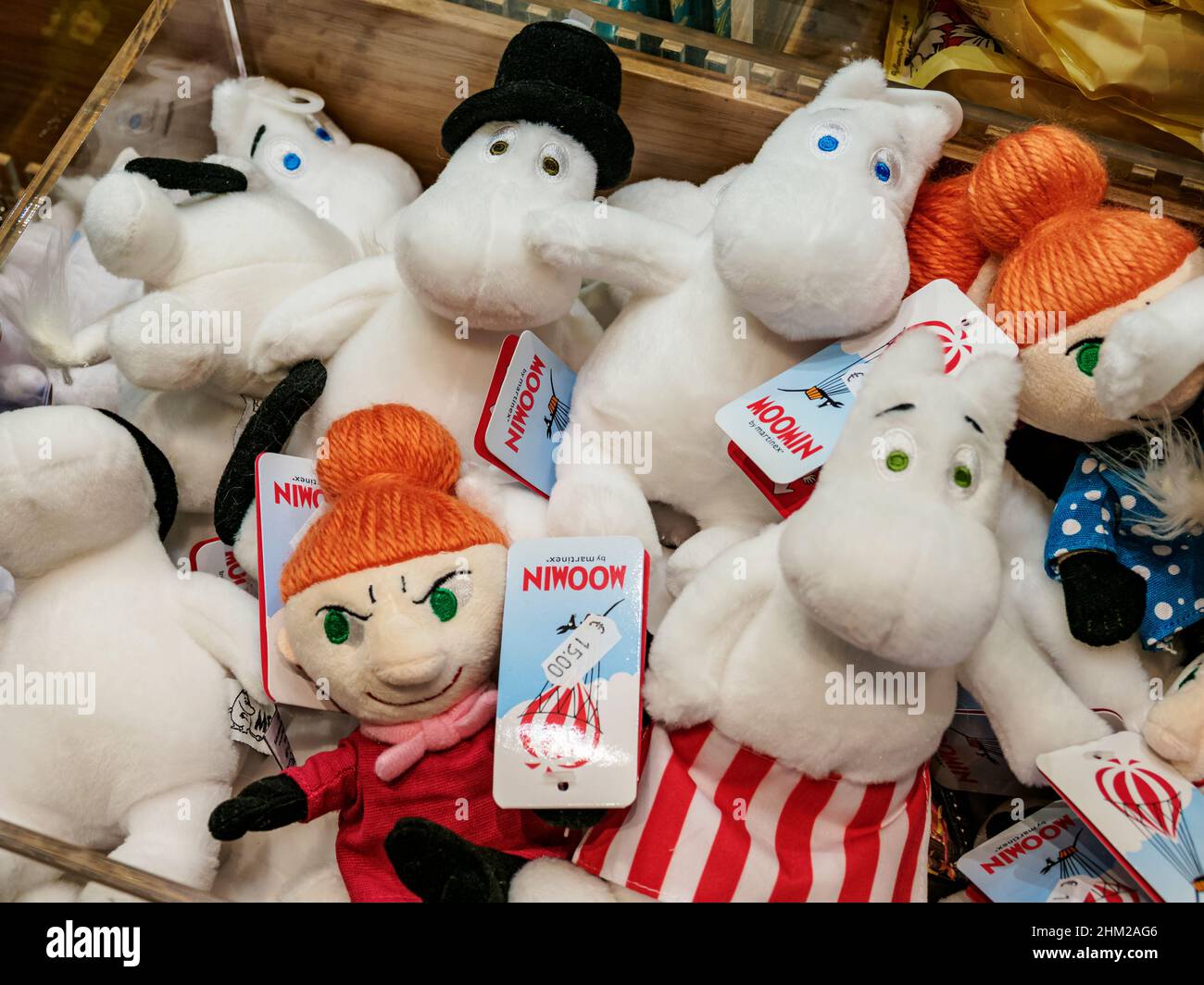 Moomin Shop, interior, Helsinki, Uusimaa County, Finland Stock Photo ...