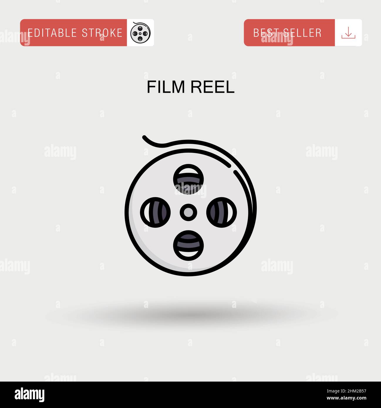 Video tape reel icon image Stock Vector Images - Alamy