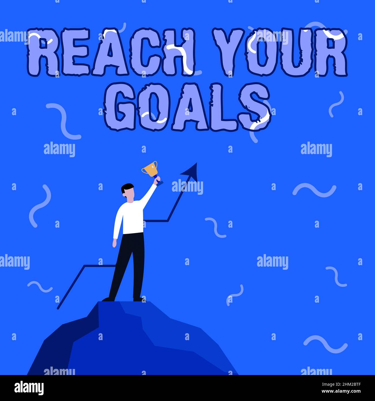 Inspiration showing sign Reach Your Goals. Business overview achieve ...
