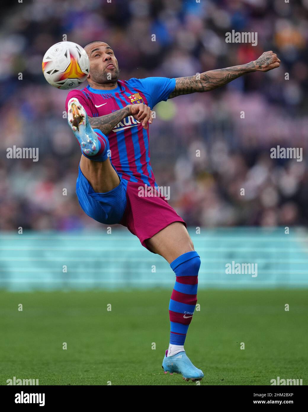 Dani Alves of FC Barcelona during the La Liga match between FC ...