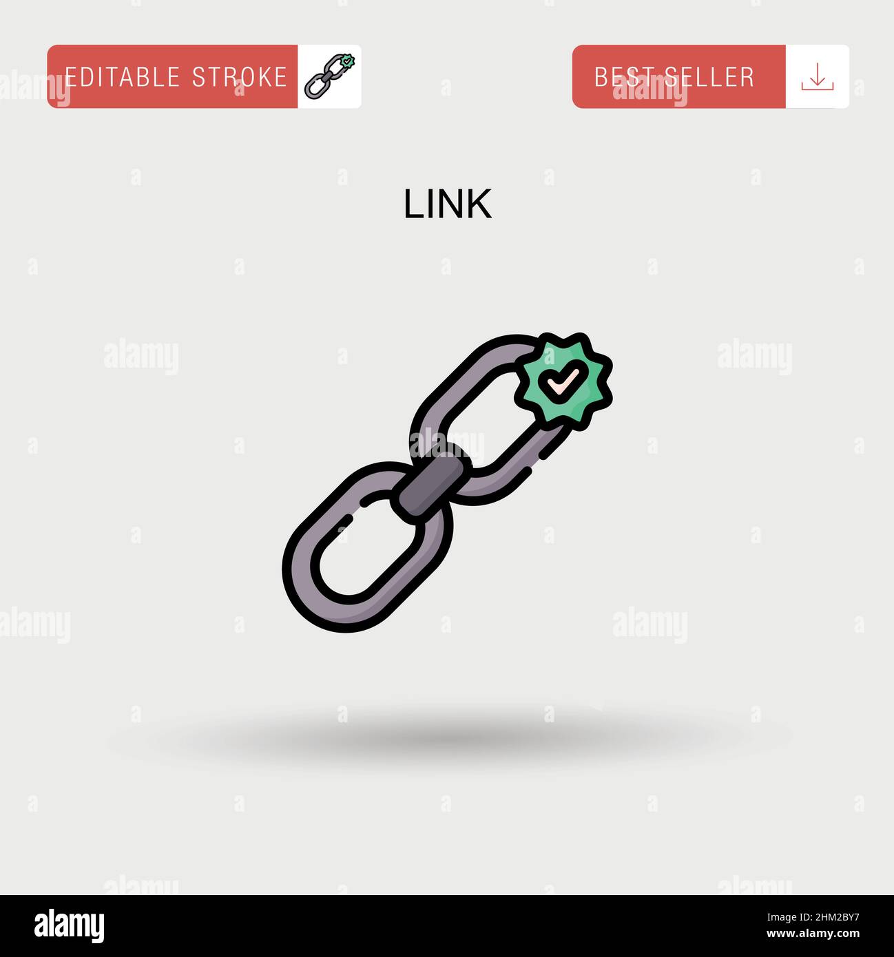 Link Simple vector icon Stock Vector Image & Art - Alamy