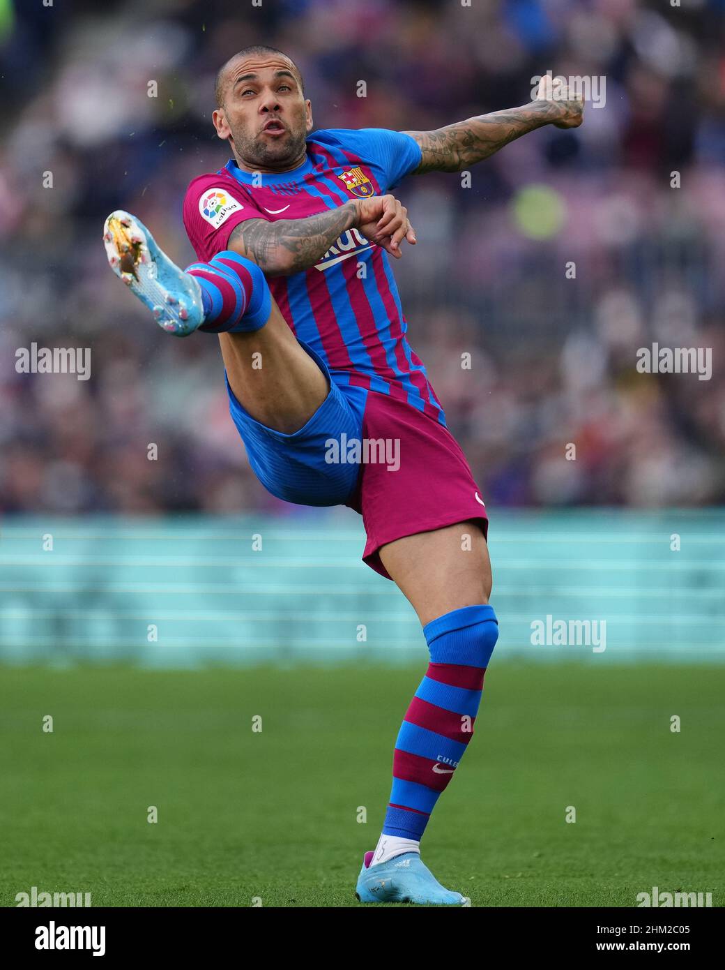 Dani Alves of FC Barcelona during the La Liga match between FC ...