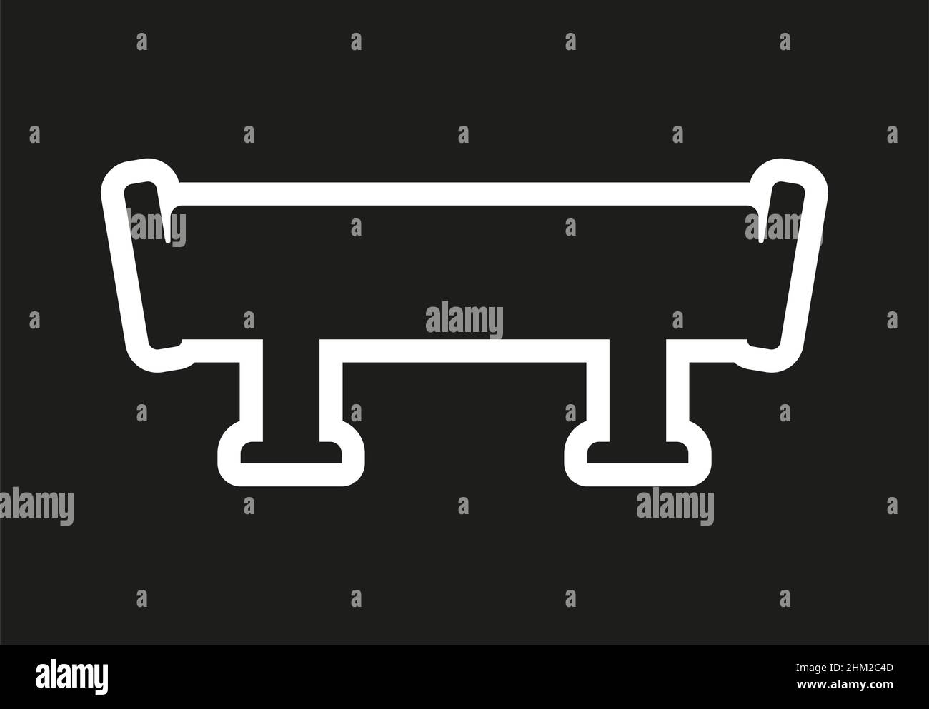 Car rear spoiler vector icon on black background Stock Vector Image ...