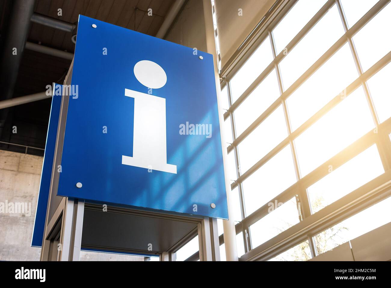 information sign in a station Stock Photo - Alamy