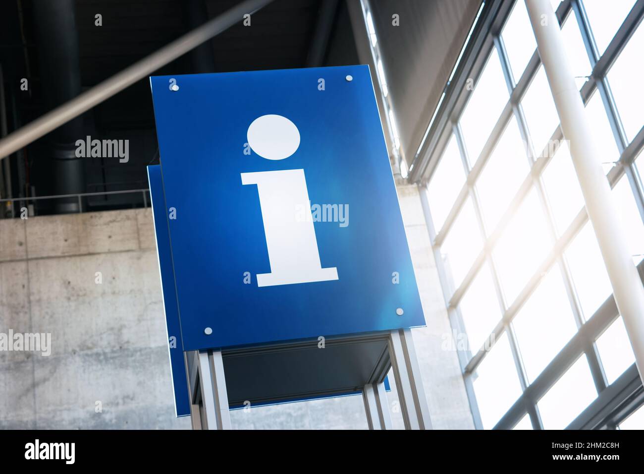 information sign on a trainstation Stock Photo - Alamy
