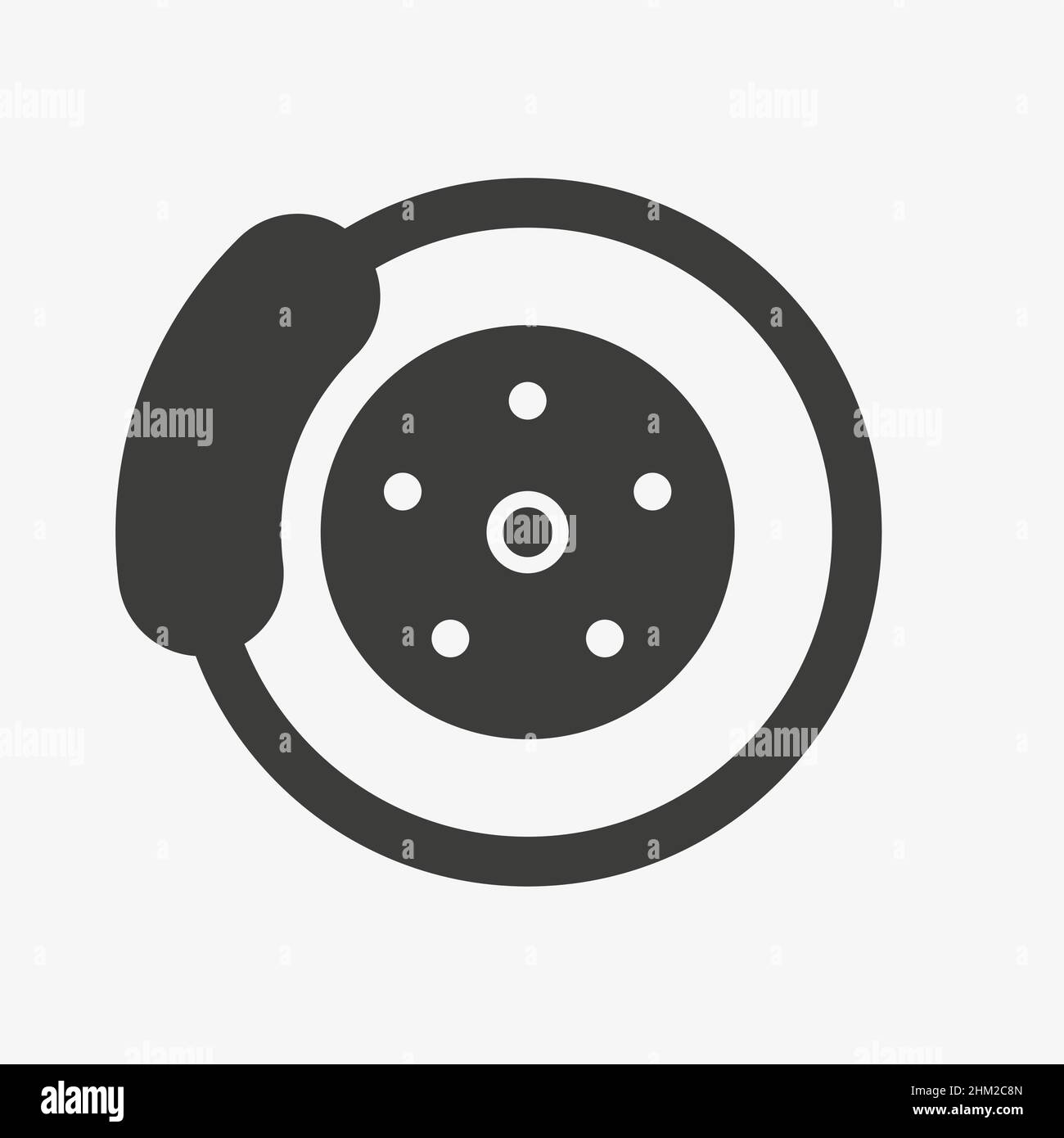 Car brake vector icon isolated on white background Stock Vector Image ...