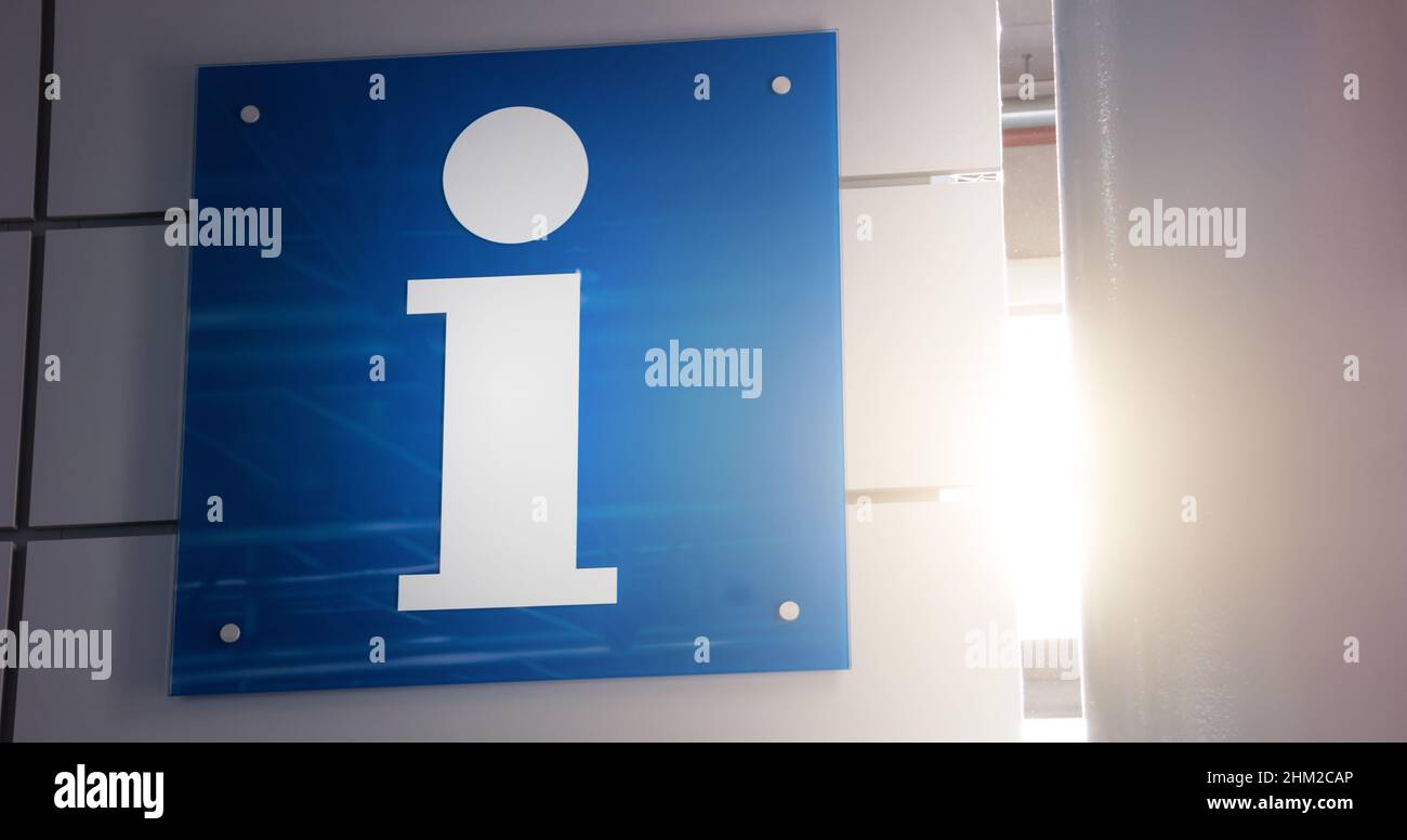 information sign in a business center Stock Photo - Alamy