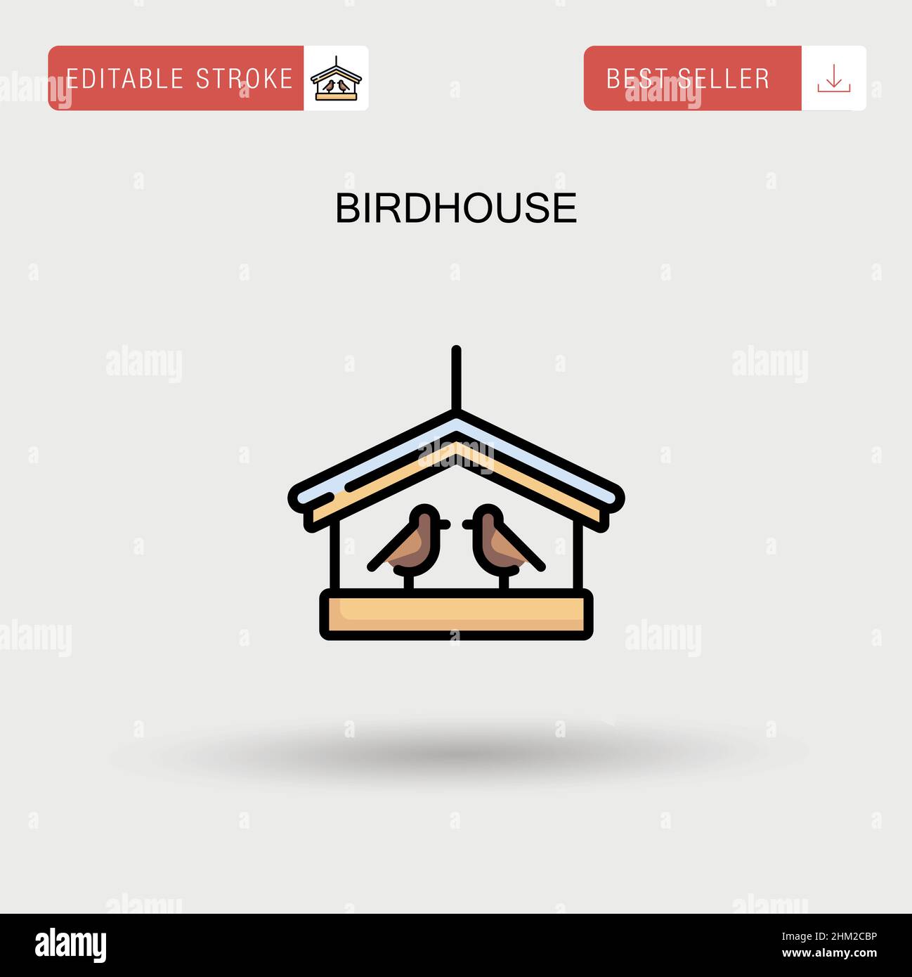 Cartoon tree with birdhouse Stock Vector Images - Alamy