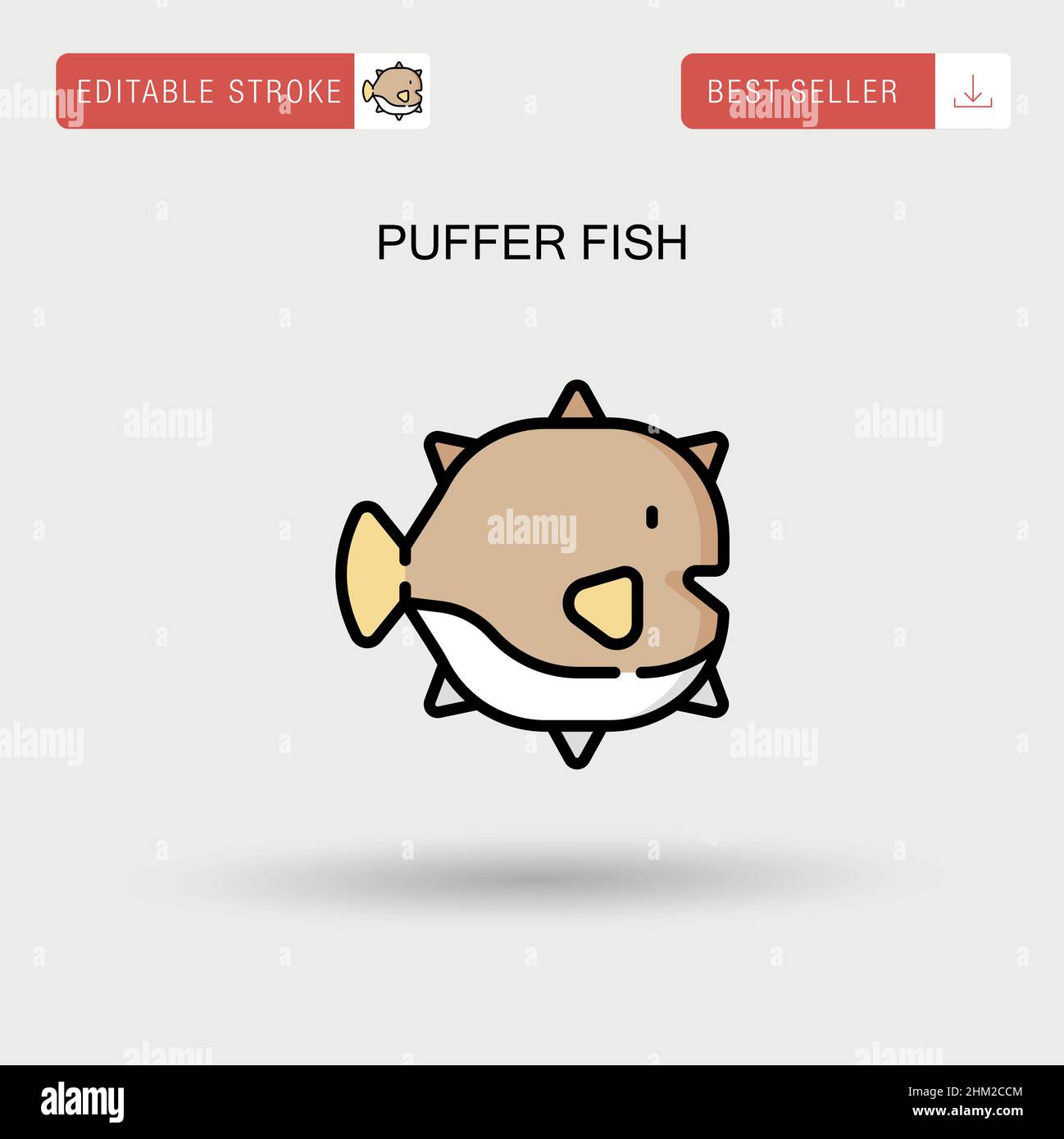 Puffer fish cartoon hi-res stock photography and images - Alamy