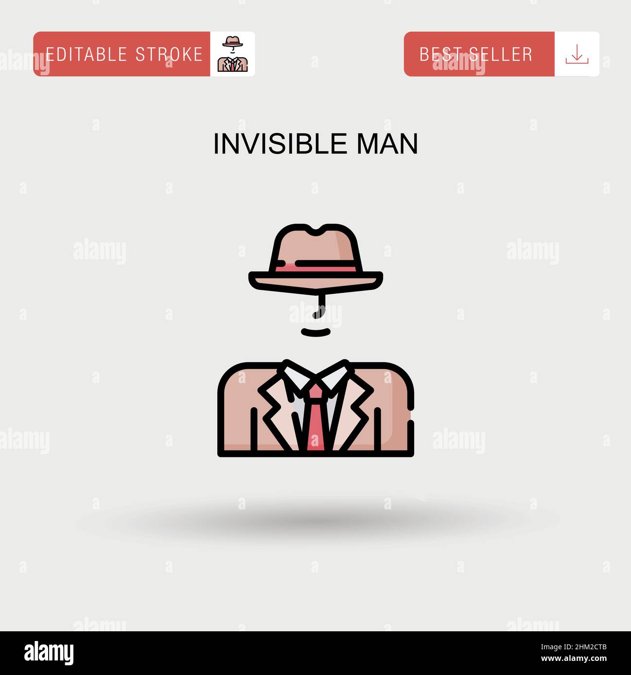 Invisible man Simple vector icon Stock Vector Image & Art - Alamy