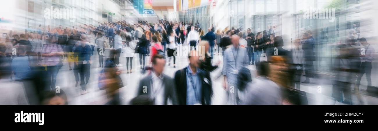 Large trade show crowd Stock Photo - Alamy
