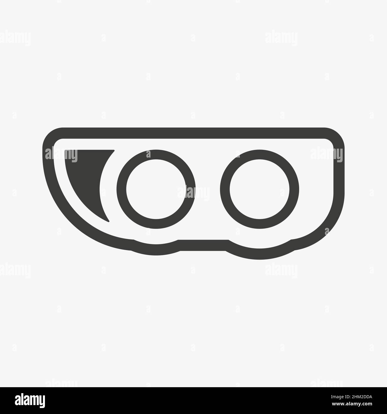 Car headlight vector icon on white background Stock Vector Image & Art ...