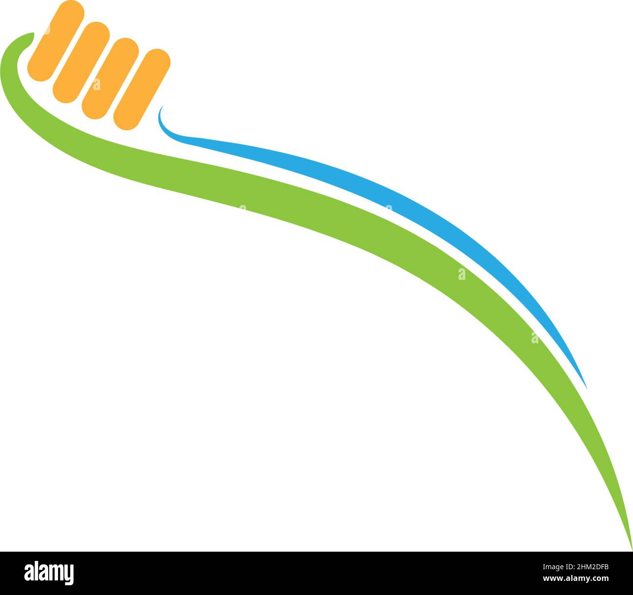 Toothbrush icon logo design template illustration vector Stock Vector ...