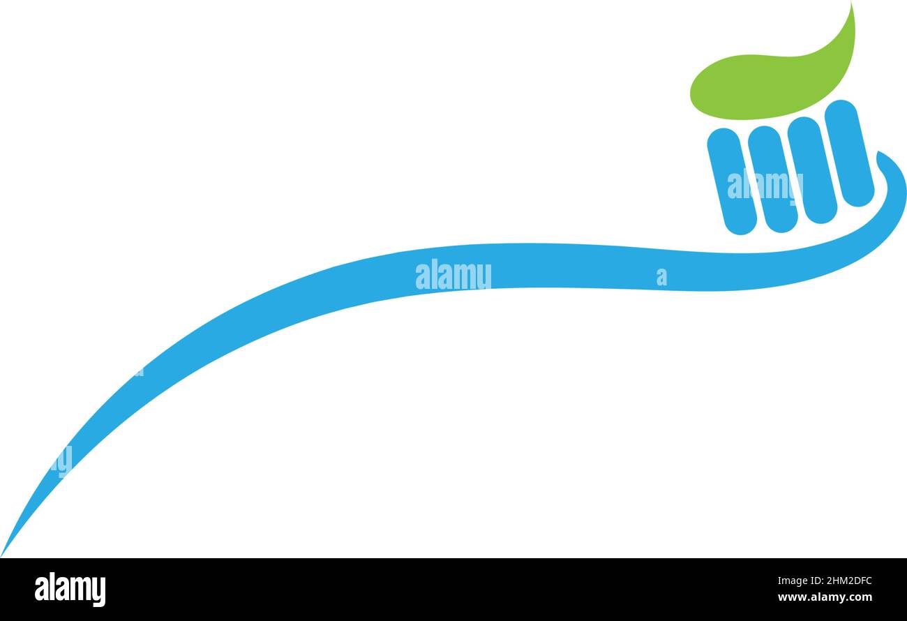 Toothbrush icon logo design template illustration vector Stock Vector ...